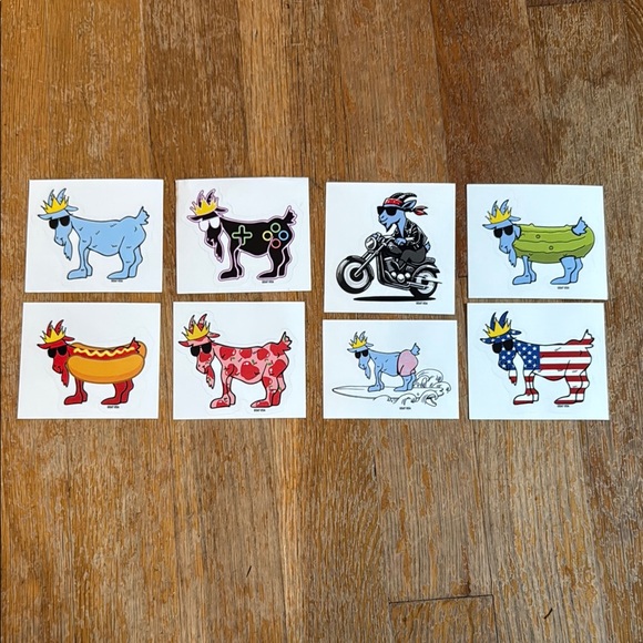 Goat Usa | Other | Goat Usa Sticker Bundle Set Of 8 | Poshmark